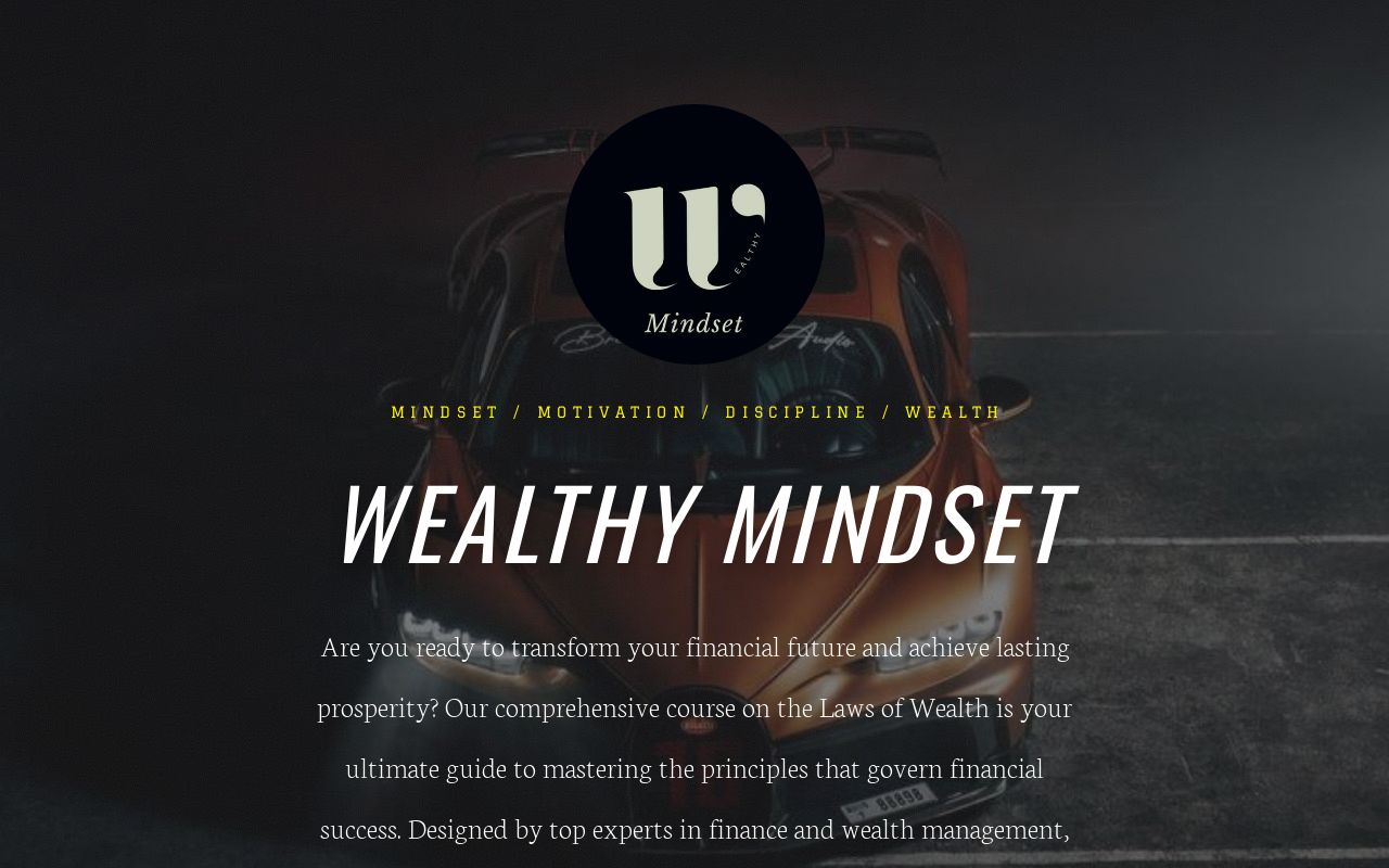 Wealthy Mindset